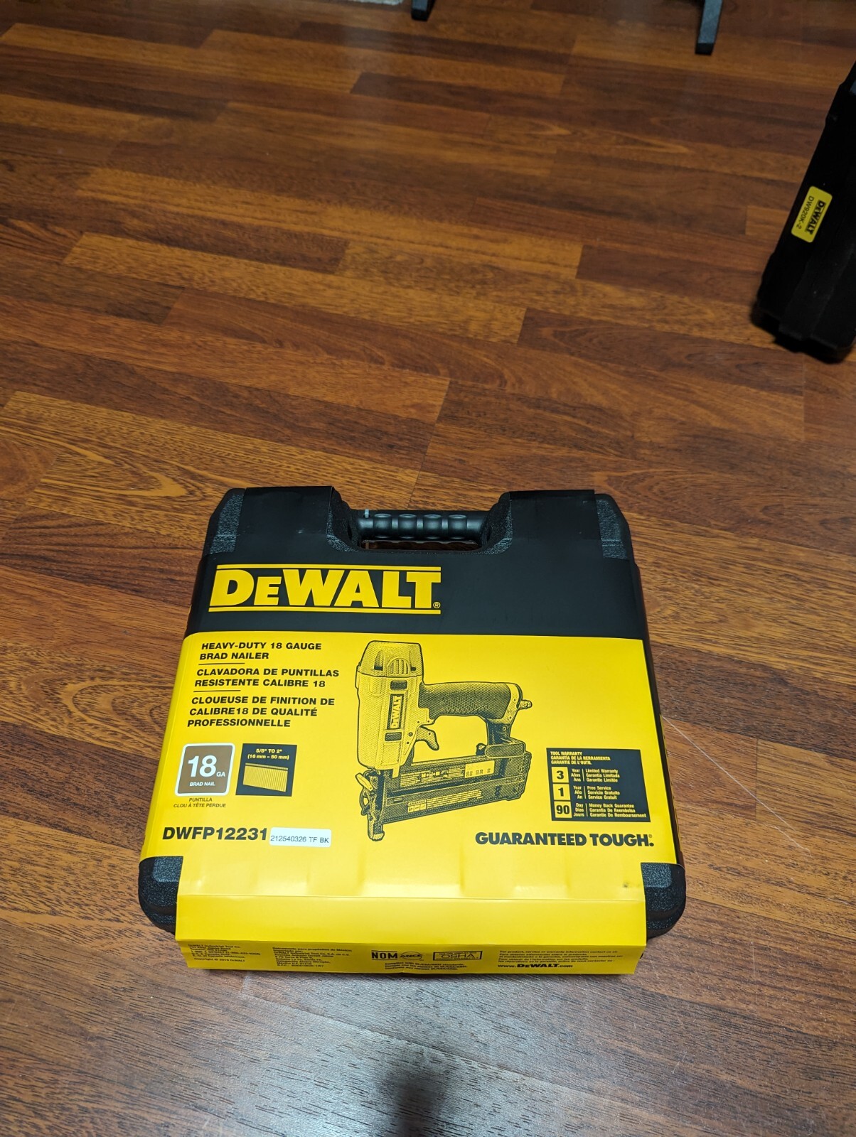 DEWALT DWP12231 18-Gauge 2" Brad Nailer - Black/Yellow for sale online ...