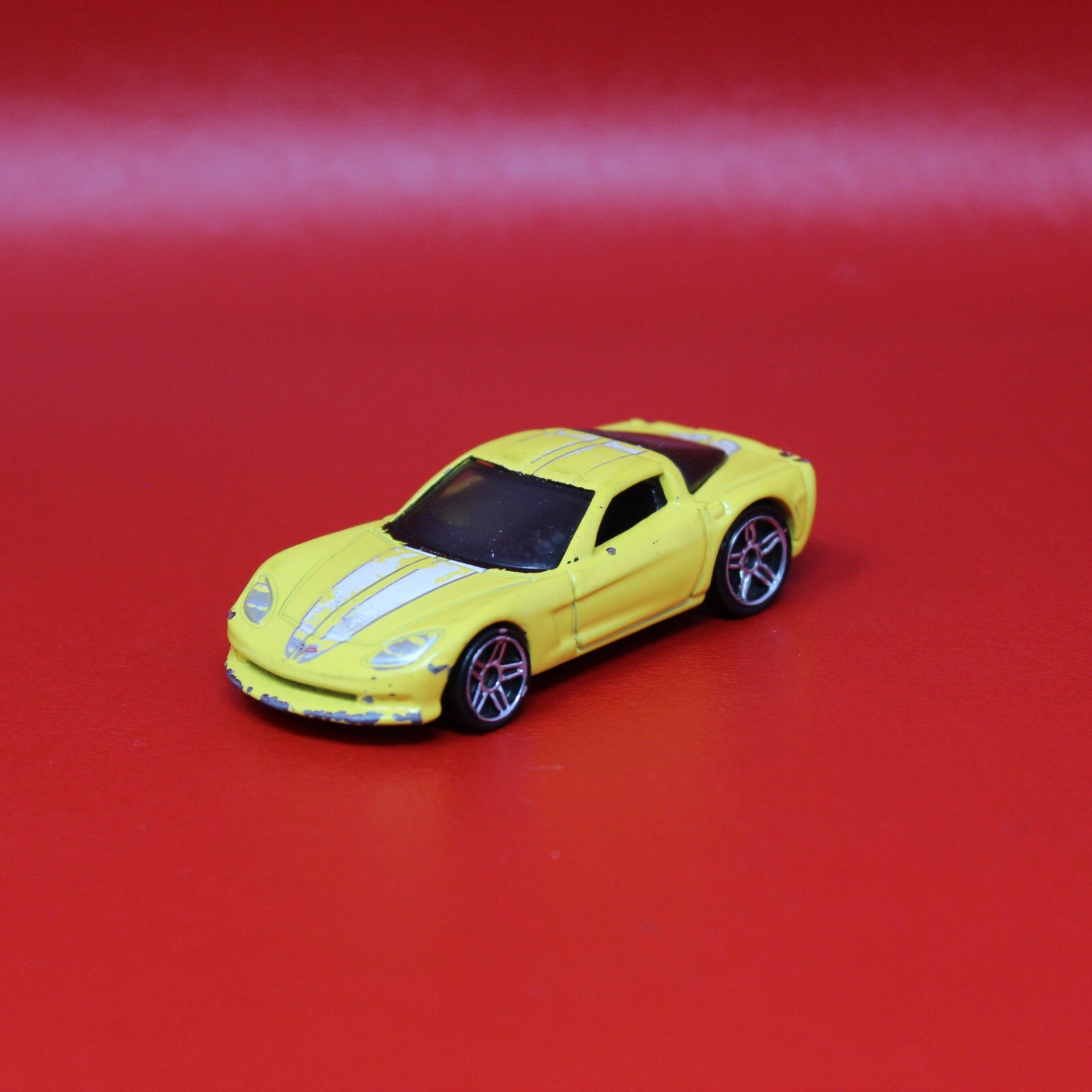 2007 Hot Wheels #159 C6 Corvette Yellow HW Mystery Car 1:64 Loose PR5sp ...