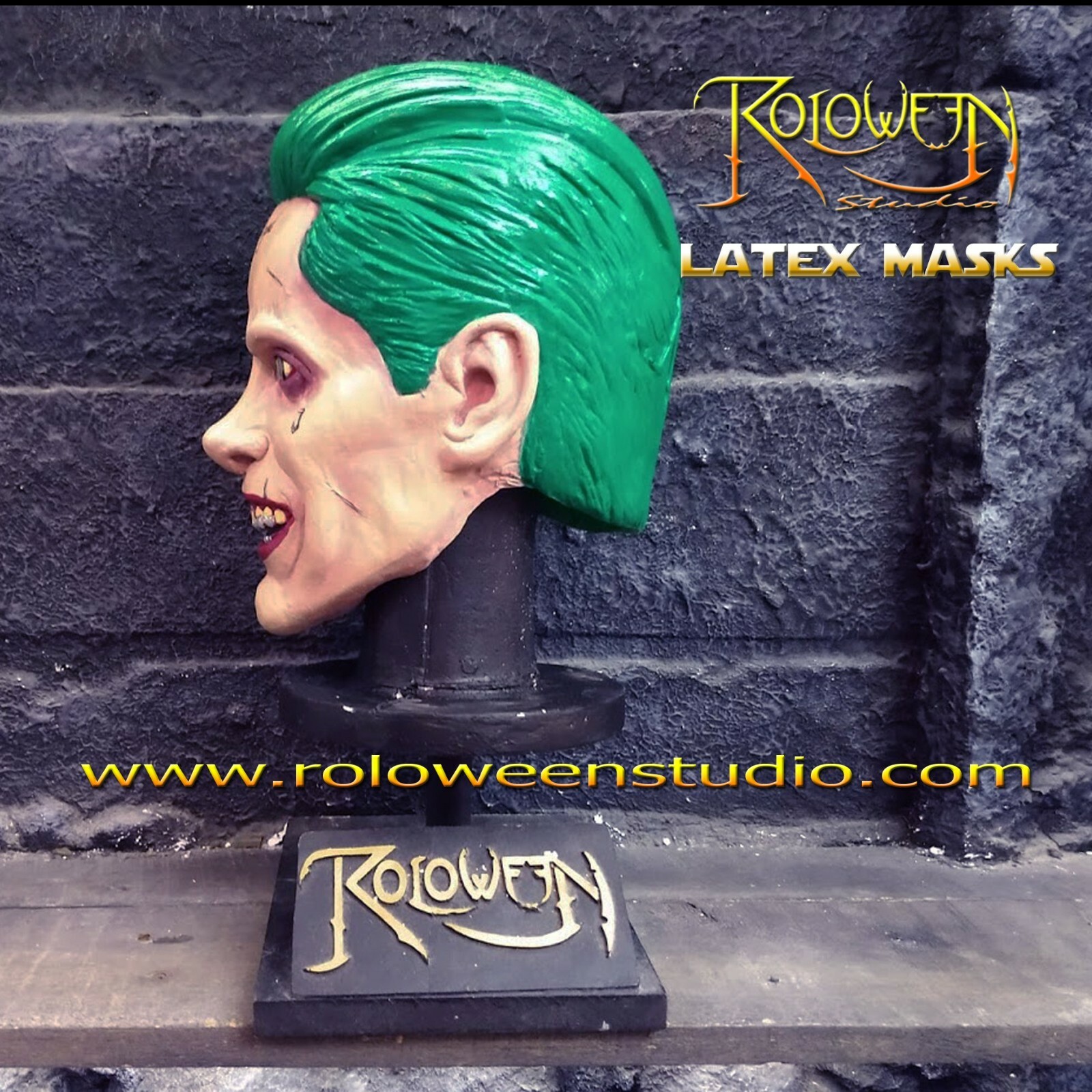 Joker Latex Mask/ Jared Leto/ Cosplay suicide squad - Dc Arkham Asylum ...