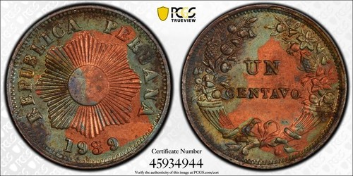 Katy Coin - Discover the beauty of this 1939 Peruvian Un Centavo! This