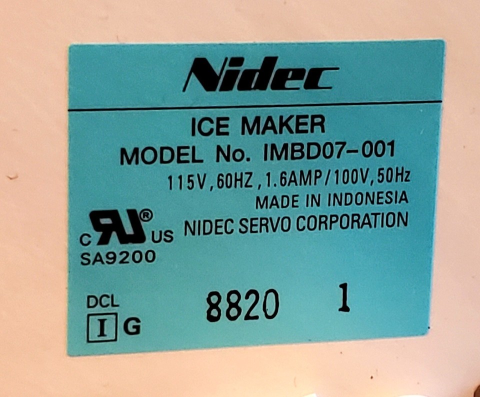 IMBD07-001 OEM Replacement Ice Maker Assembly NIDEC 6-pin NEW | eBay