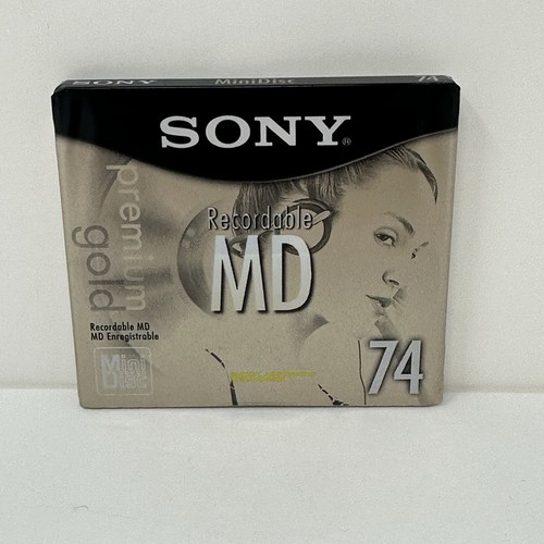 Sony Recordable MD Mini Disc Premium Gold 74 NEW | eBay