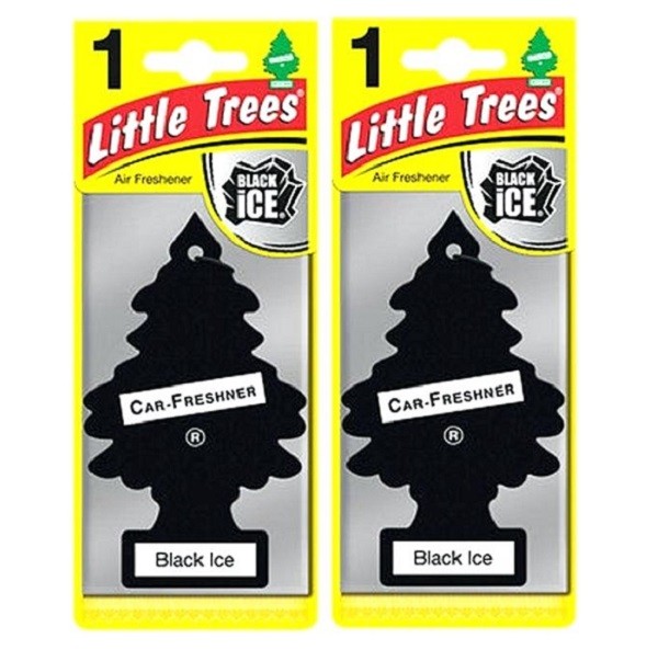 Little Trees Black Ice Tree Air Freshener Home/Car Scent 12-24-48-96 ...