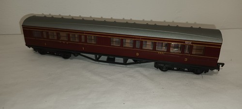 OO gauge NEAR MINT 3x Mainline LMS Corridor Coach Period 2 Maroon 1st ...