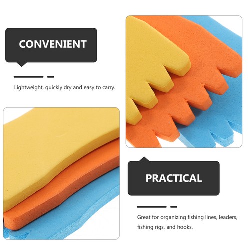 10 Pcs 5×12 cm Sponge Wrapped Wire Fishing Winding Board Fishing Line ...