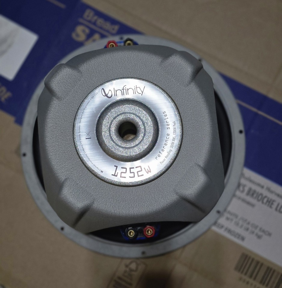 Infinity Reference 1252w 12" 300W RMS 1200W Peak,Voice Coil Upgraded To ...