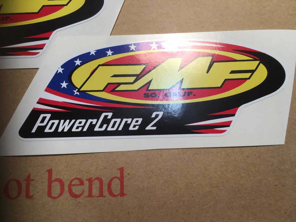 X2 FMF POWERCORE 2 Exhausts motorcycle decals graphics stickers | eBay