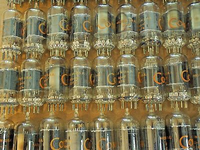 Vintage RCA 12AU7A PLATINUM GRADE Clear Top Tubes Matched Pair Test 100 ...