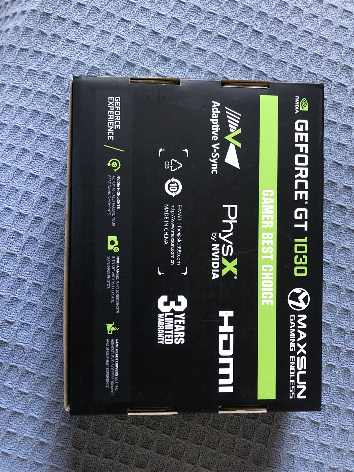 MAXSUN GEFORCE GT 1030 4GB GDDR4 Video Graphics Card GPU Mini ITX ...