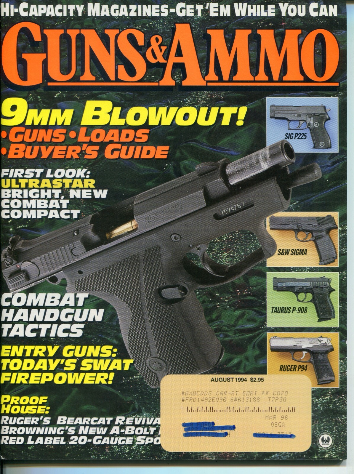 Guns & Ammo Magazine August 1994 - 3 | eBay