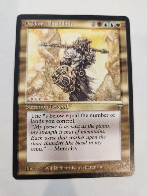 MTG Dakkon Blackblade Legends Regular Rare for sale online | eBay