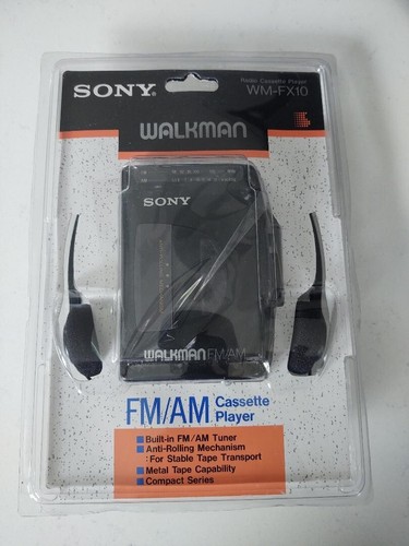 NEW Sealed Vintage Sony WM-Fx10 Walkman Personal FM/AM Radio Cassette ...