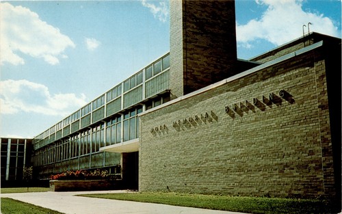 Vintage postcard Mott Memorial Building Flint College Michigan | eBay