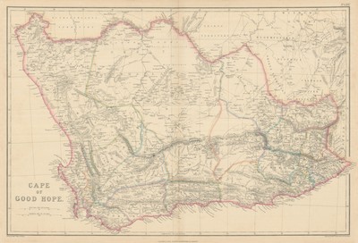 Pre-1900 - 1860 Antique Engraved Hand Color Map