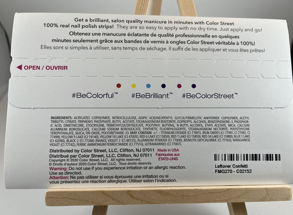 Color Street Nail Strips - “Leftover Confetti” Glitter Finish | eBay