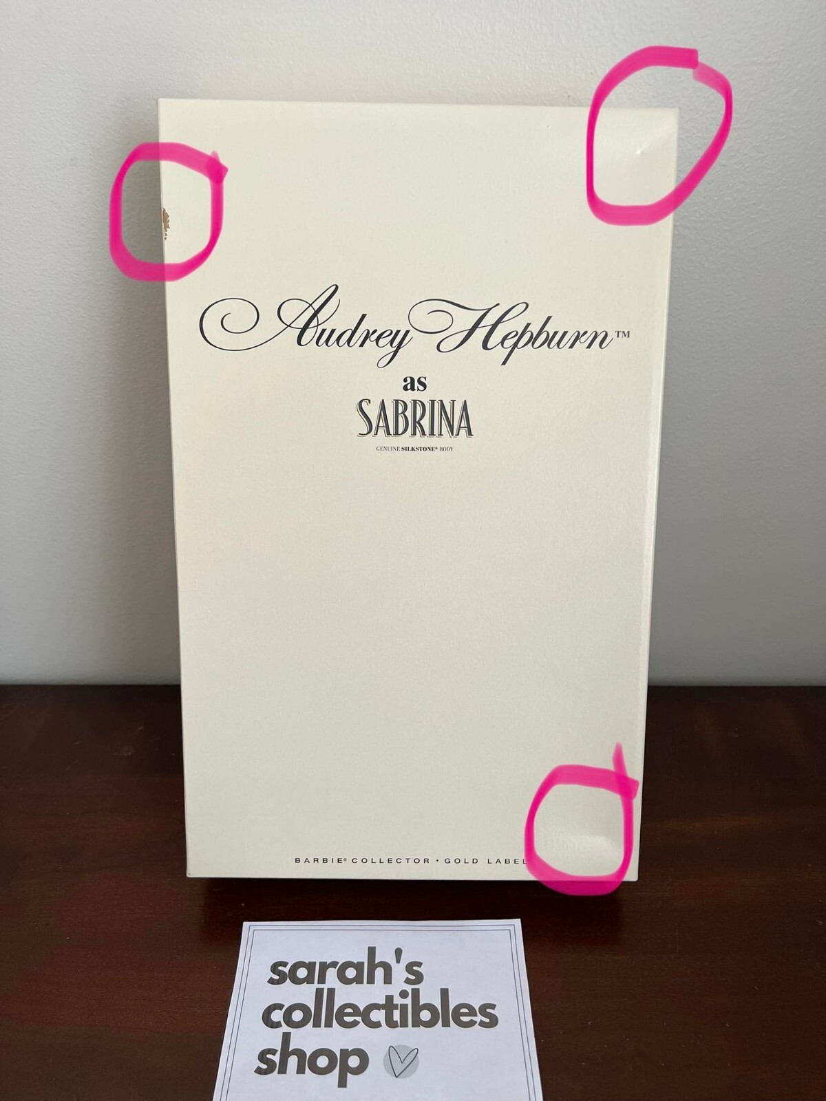 Audrey Hepburn as Sabrina Barbie Fashion Doll GOLD LABEL MINT (doll ...