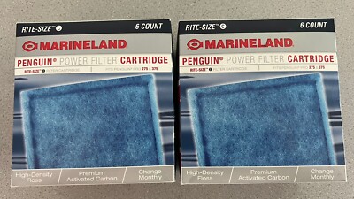 2 X Marineland Penguin Power Filter Cartridge Pro 275, 375 (12 Total ...