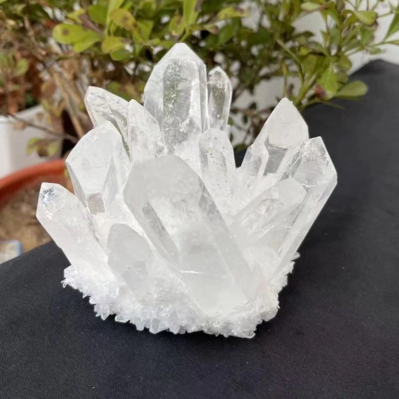Natural Quartz Crystal Rock Large Natural Phantom Quartz Rock Crystal