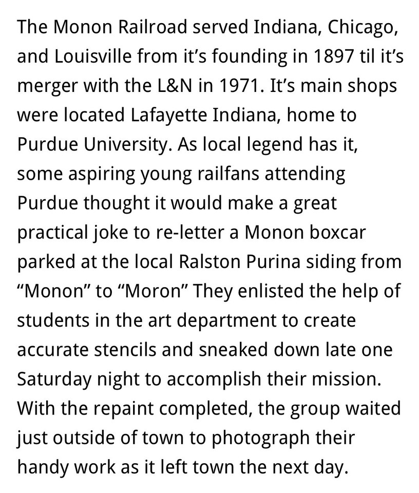 MTH PREMIER MONON (MORON) 40’ BOX CAR! O SCALE HOOSIER LINE INDIANA ...