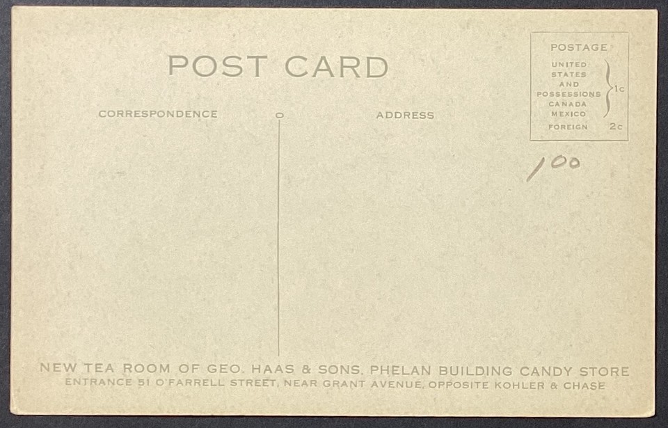 San Francisco CA George Haas & Sons Phelan Building VTG Postcard ...