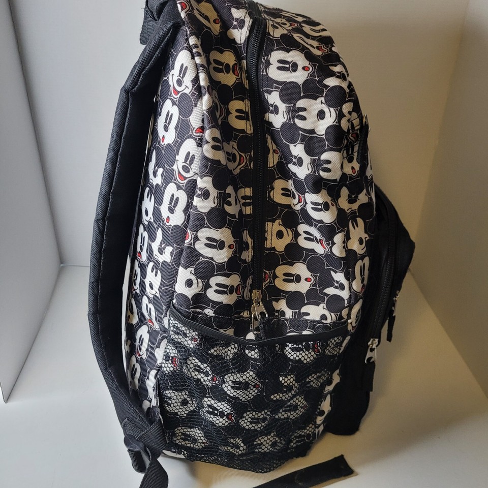 Walt Disney World Backpack Mickey Mouse All Over Print Mickey Net Side ...