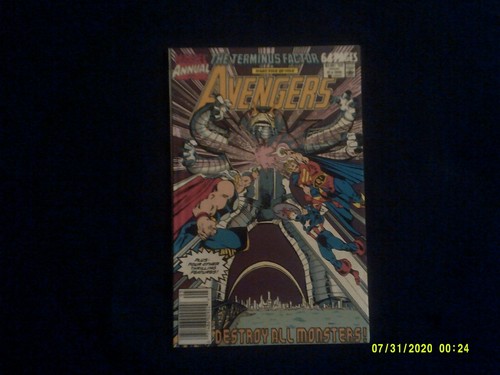 1990 MARVEL COMICS THE AVENGERS ANNUAL # 19. THE TERMINUS FACTOR. 64 ...