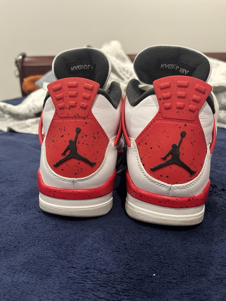 Jordan 4s Red Cement Size 9 With Box | eBay