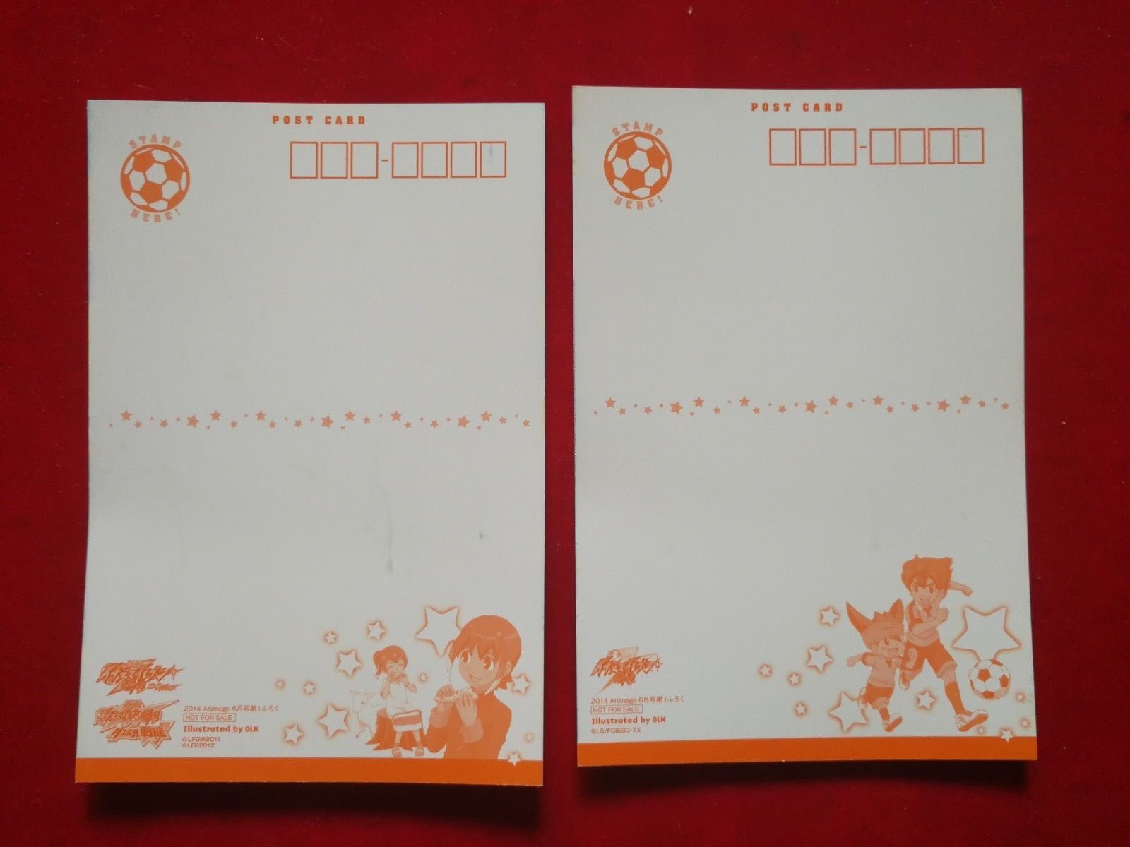 NEW IN PACK INAZUMA Eleven Go Postcard SET OFFICIA PROMO SOCER JAPAN ...