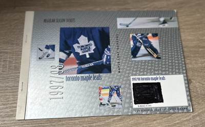 Toronto Maple Leafs 1997-98 Full Season Ticket Book- | eBay