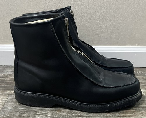 Double-H Stadium Boot Black Front Zip Insulated Casual Men’s 11.5 D ...