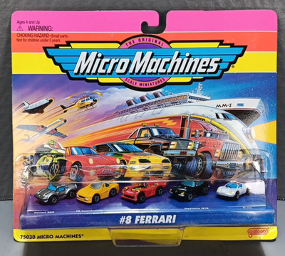 Galoob Micro Machines #8 Ferrari 10th Anniversary Pack Of 5 Toy Cars ...