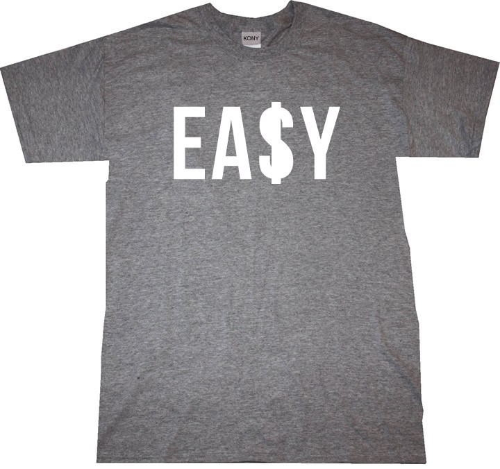 KINGS OF NY EASY MONEY TSHIRT SWAG BLACK FUNNY FLY WASTED CALI NEW YORK ...