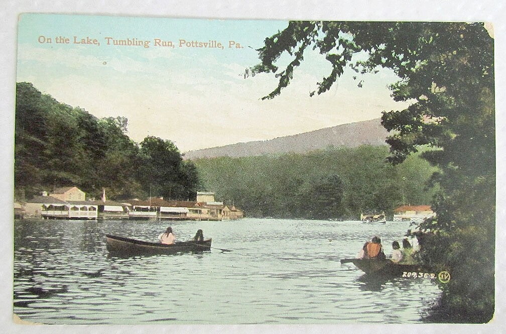 POTTSVILLE PA ON THE LAKE TUMBLING RUN ANTIQUE 1908 POSTCARD | eBay