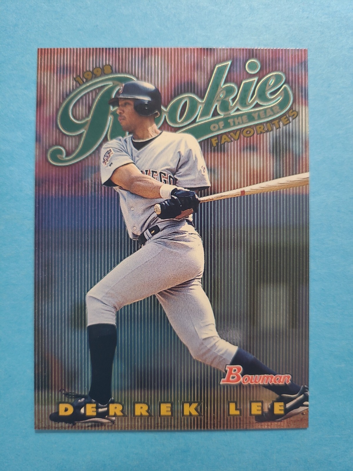 DERREK LEE 1998 BOWMAN ROOKIE OF THE YEAR FAVORITES BASEBALL CARD ...