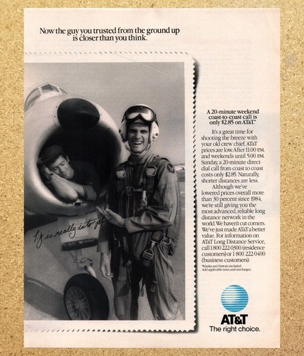 AT&T F-86F Sabre Jet Fighter Air Force - Magazine Print Ads Ephemera ...
