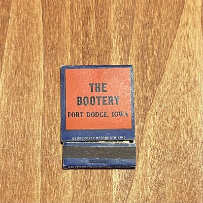 The Bootery Fort Dodge IA Vintage Matchbook Cover | eBay