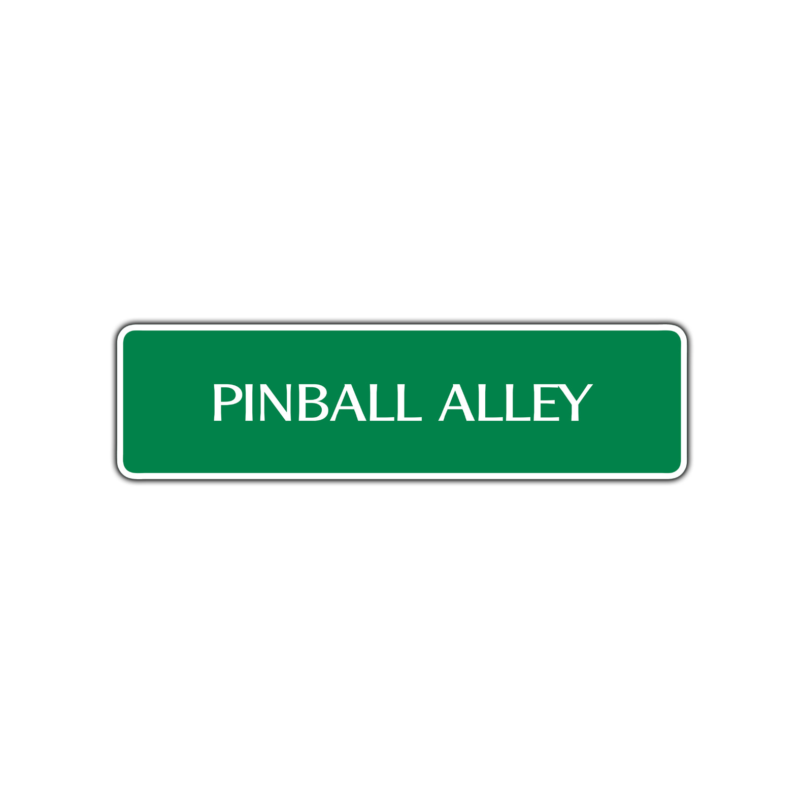 Pinball Alley Metal Street Sign Game Room Garage Man/Woman Cave Bar ...