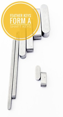 Parallel Keys Round Ends Drive Shaft Steel Form A DIN 6885 Metric 2mm ...