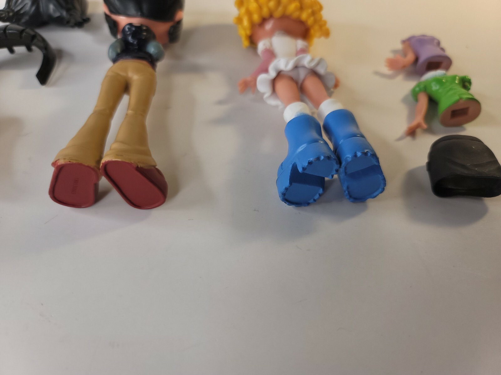 LOT OF 2 MANDY MIX UP 5" DOLLS INTERCHANGEABLE BODIES HEADS CLOTHES ...