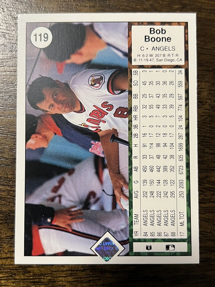 1990 Upper Deck Bob Boone Baseball Cards #271 | eBay