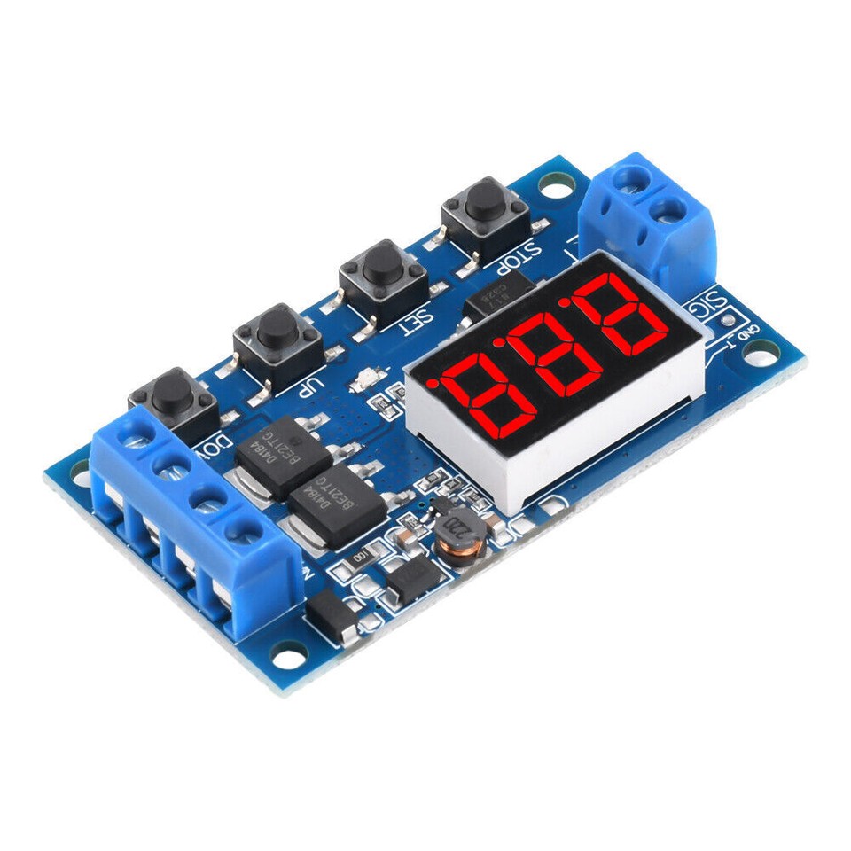 LED Display Digital Timer Relay PLC Automation Control Switch Module ...