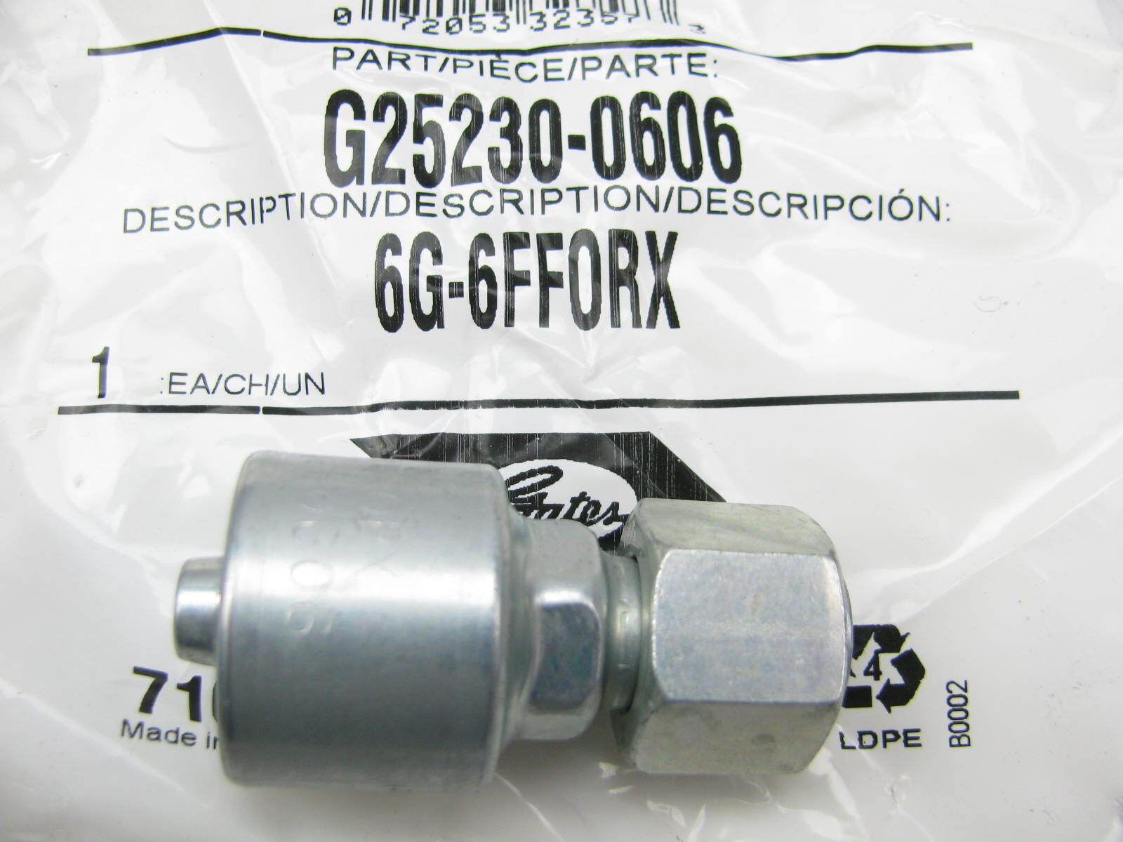 Gates Corporation 6g-6fforx Hydr Hose Fitting G252300606 for sale ...