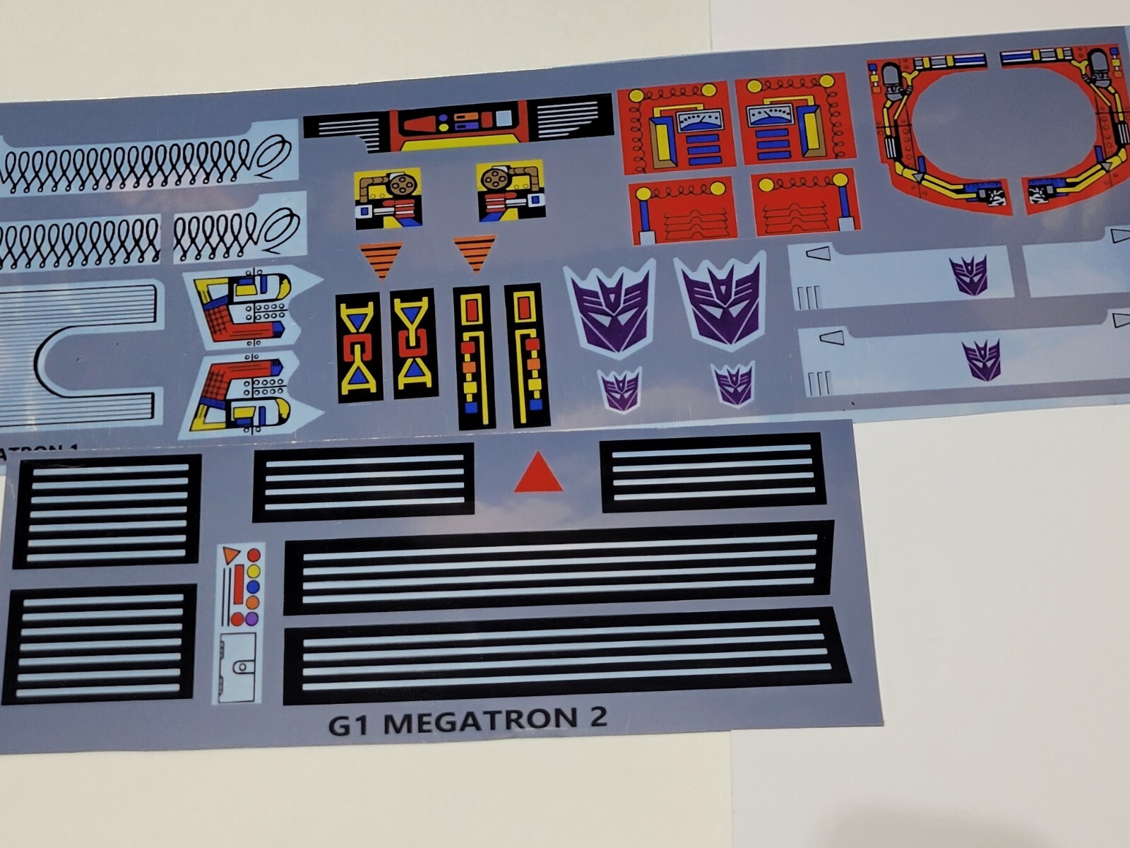 Transformers G1 Repro Stickers For G1 MEGATRON | eBay