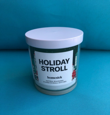 Homesick Natural Wax Blend Candle Holiday Stroll 7.5 Ounces | eBay