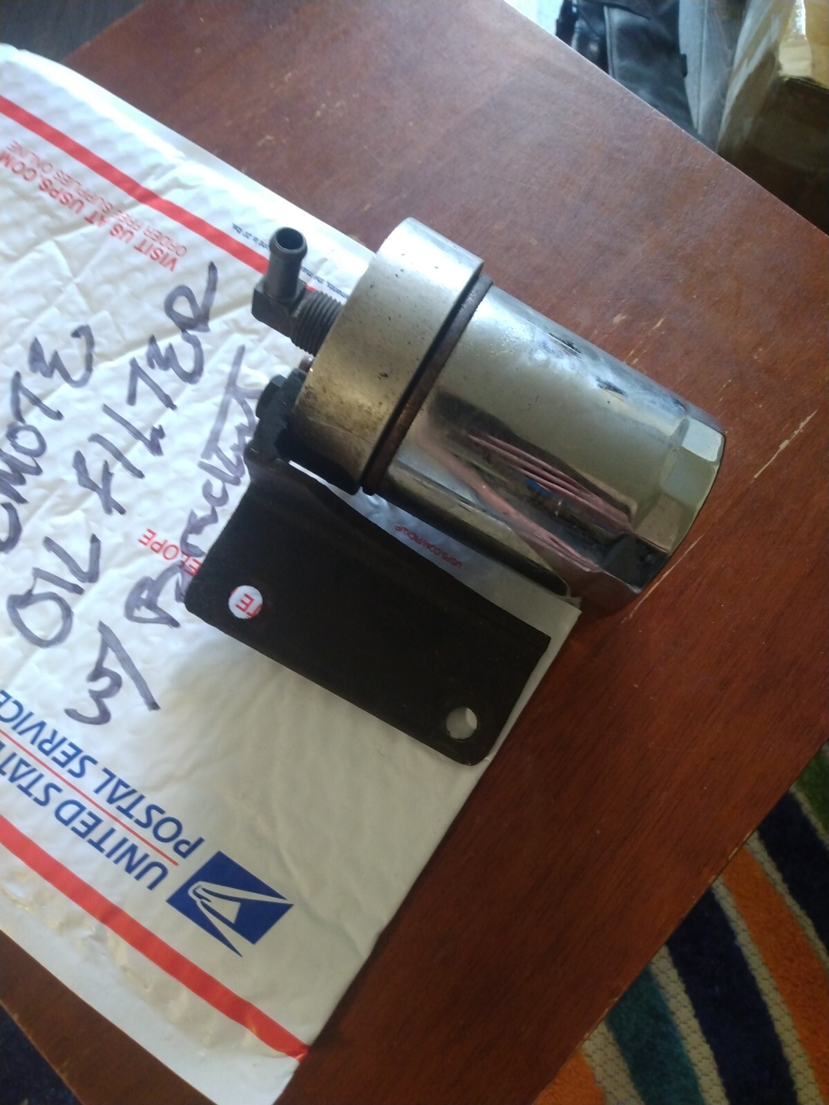 Harley Davidson Remote Chrome Oil Filter Bracket Used Custom Bracket ...