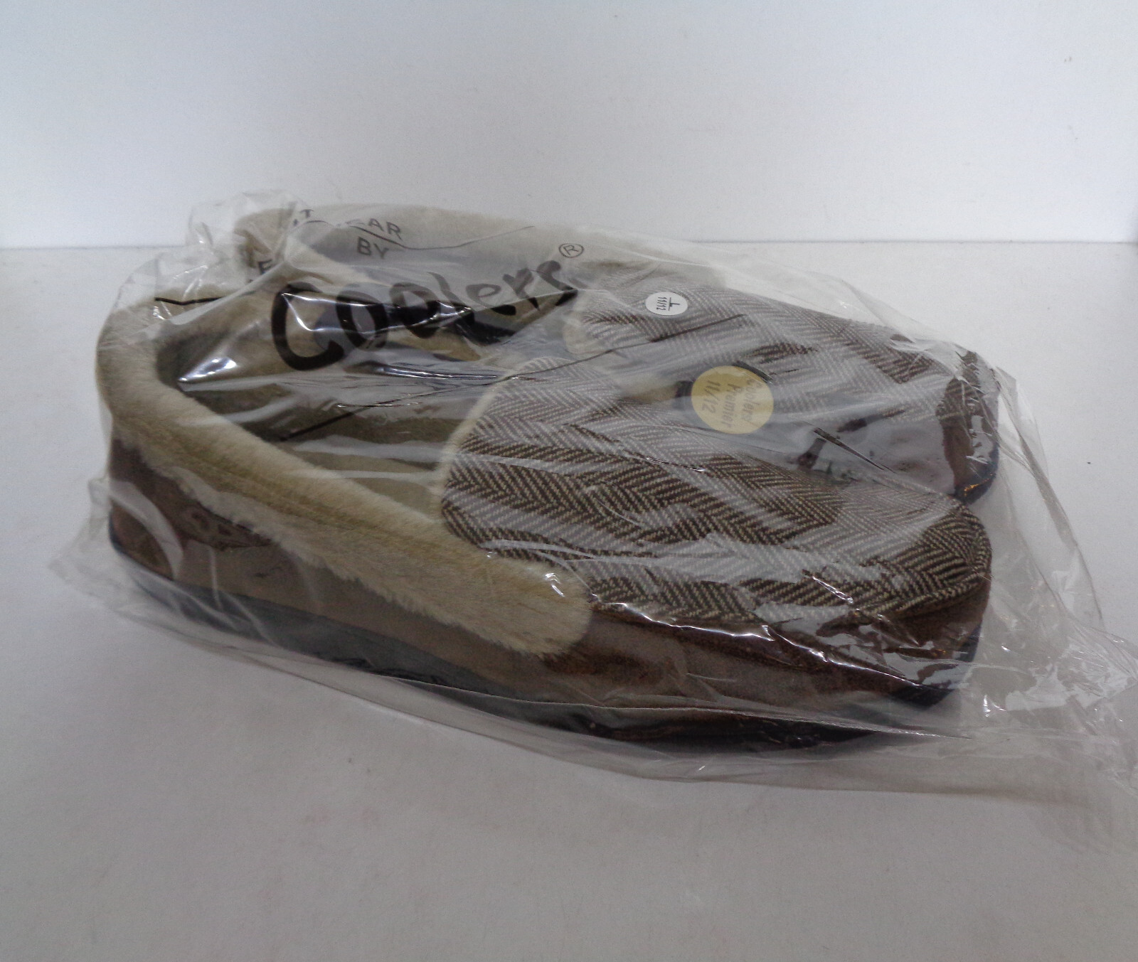 MENS COOLERS SLIPPERS FLEECE LINED CASUAL WARM SLIP ON MOCASSINS WINTER ...