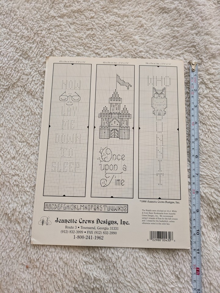 One Nighters 10 Basic Bookmarks Jeanette Crews Designs Inc Cross Stitch ...