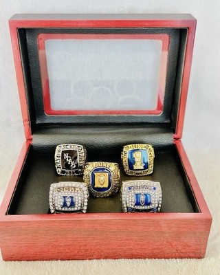 Duke Mens Basketball 5pc Replica National Championship Ring Set w ...