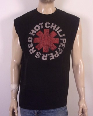 vintage 00s 2009 Red Hot Chili Peppers T-Shirt Cut Off Sleeves SZ L | eBay