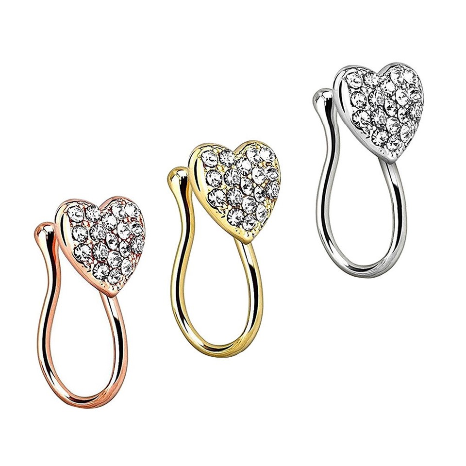 3 Count Nose Jewellery Stainless Steel Rings Piercings Jewelry Body for ...